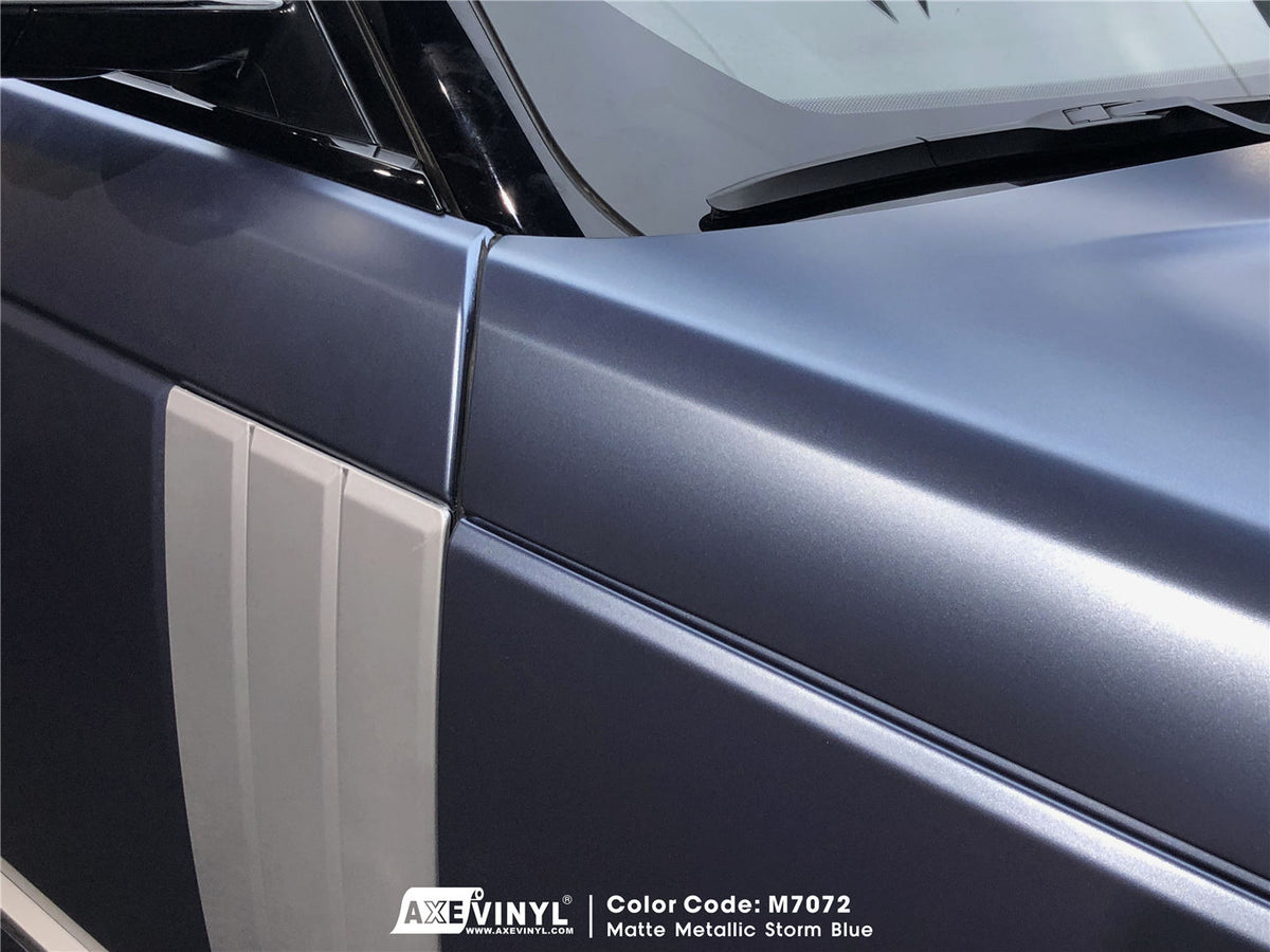Matte Metallic Storm Blue Vinyl – AXEVINYL
