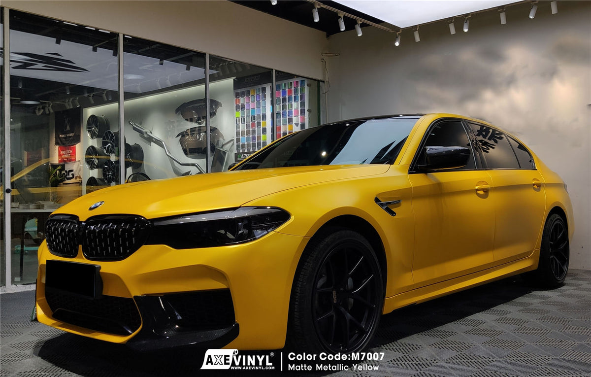 Matte Metallic Yellow Vinyl – AXEVINYL