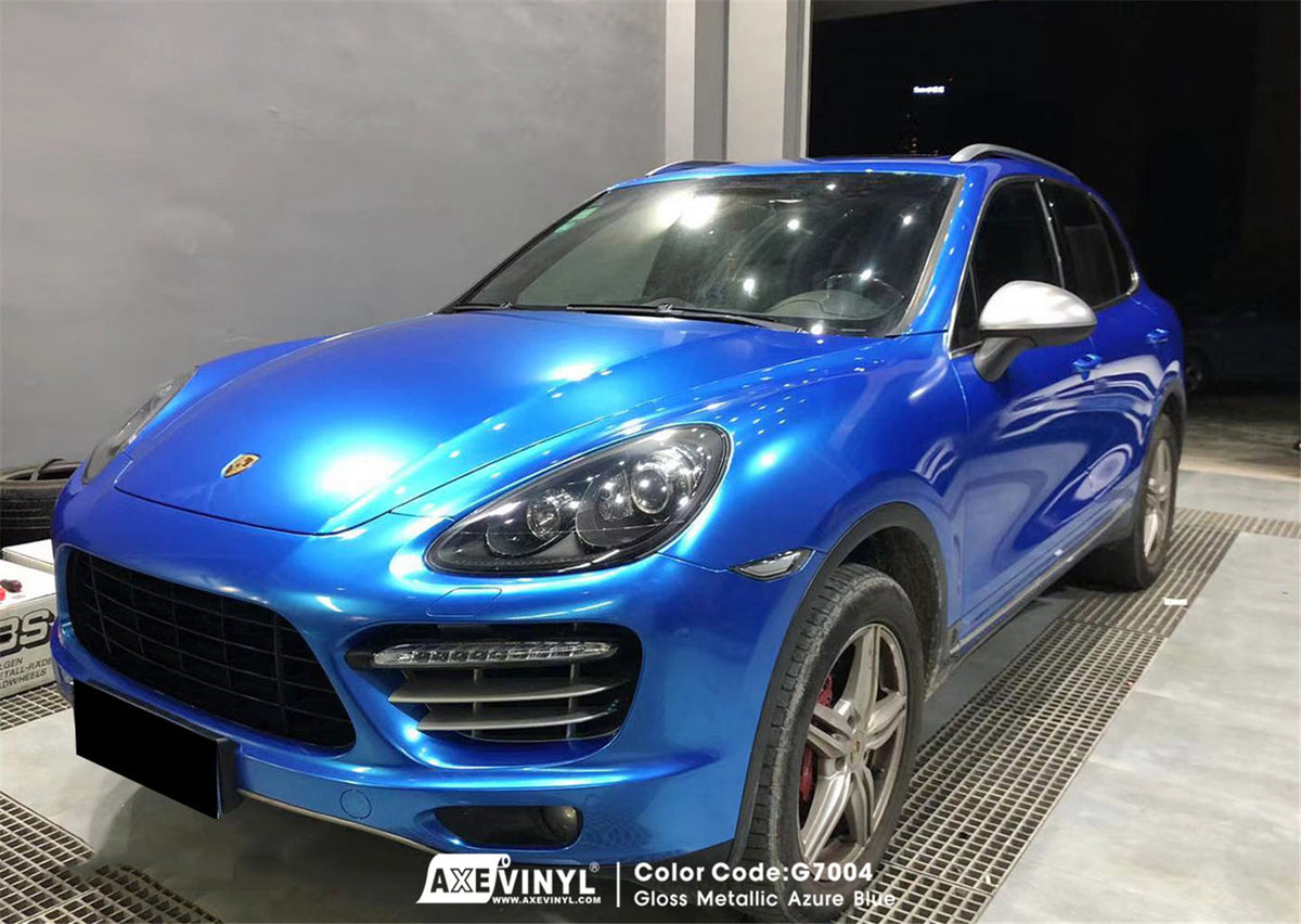 Gloss Metallic Azure Blue Vinyl – AXEVINYL