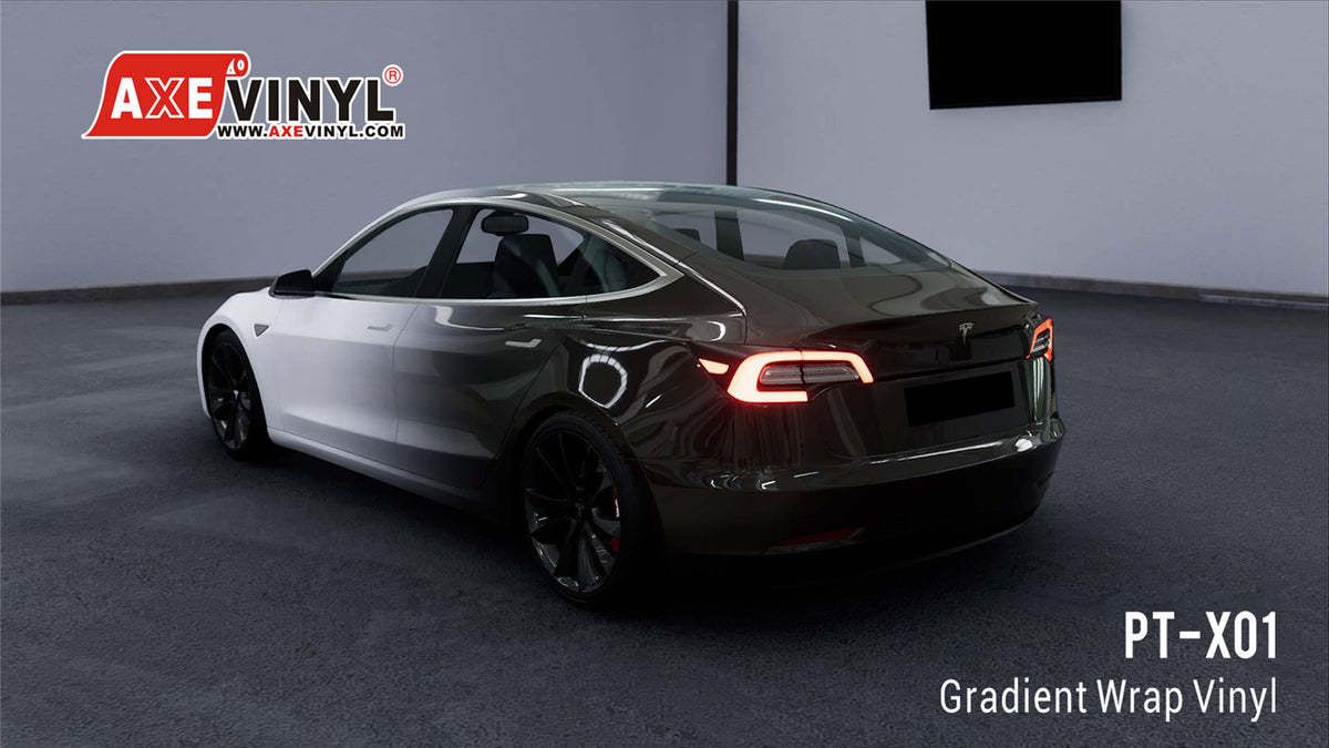Custom Printing Gradient Vinyl For Tesla Model 3/3P – AXEVINYL